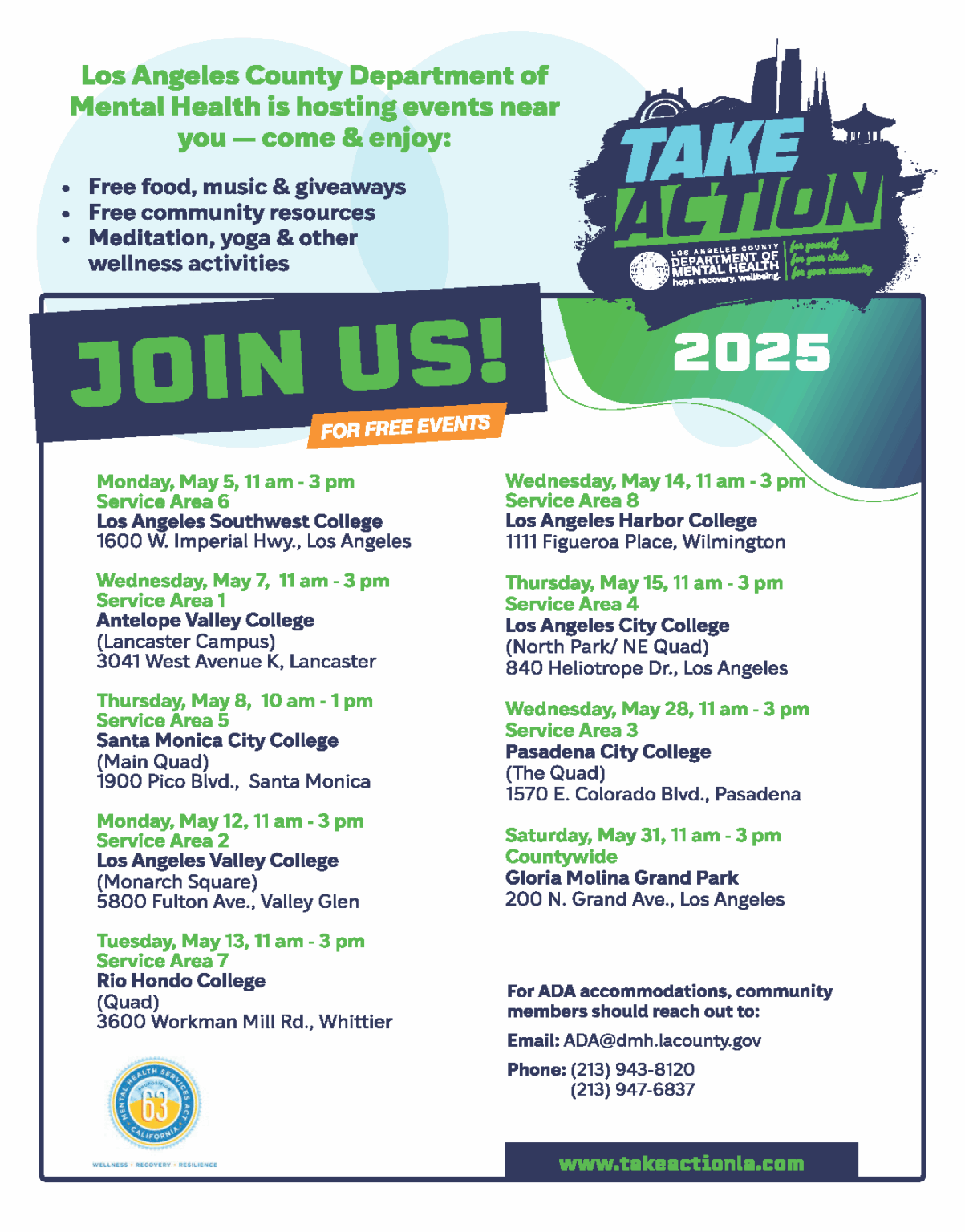 LACDMH Takes Action for LA County During May Is Mental Health Awareness ...